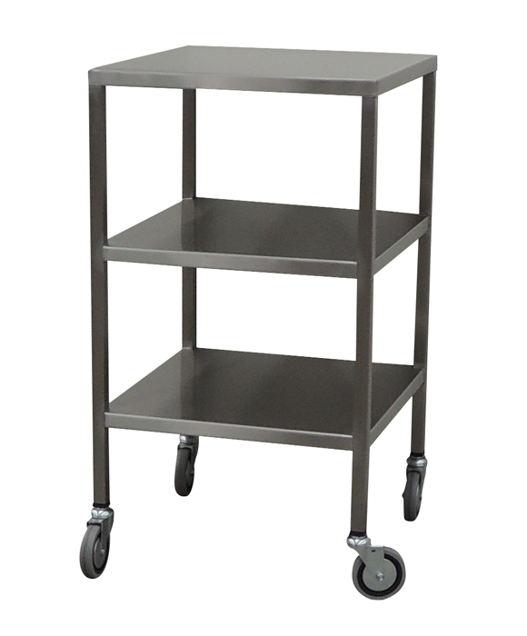 EM-SPSS28 – Three Shelf Instrument Flat Top Trolley - Atherton